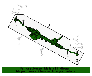 2021-2024 Genesis GV80 Gear Linkage Assembly Mdps 57700-T6200 | QuirkParts