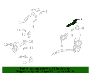 83665-J9000 - Exterior Door Handle Base 2018-2023 Hyundai ...