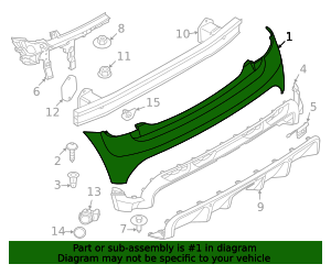 2022-2024 Mini Cooper Bumper 51-11-5-A3C-8A8 | Mini Parts Direct