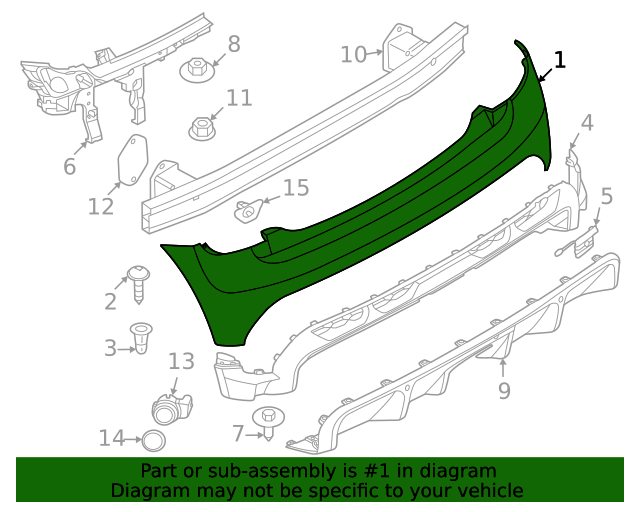 2022-2023 Mini Cooper Bumper Cover 51-12-5-A3C-950 | Mini Parts Direct