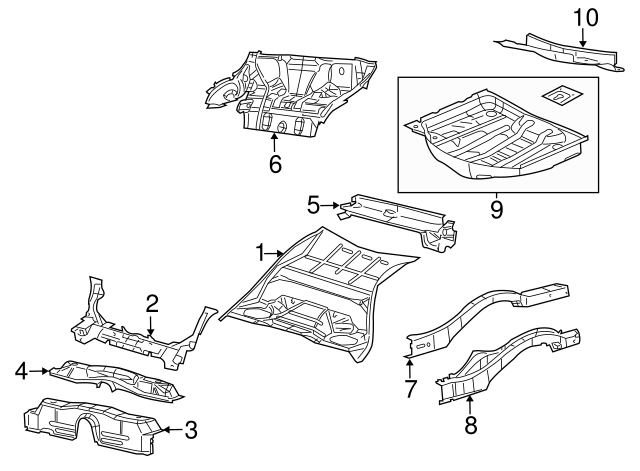 2008-2021 Mopar Rear Suspension Crossmembe 68030677AG | TascaParts.com