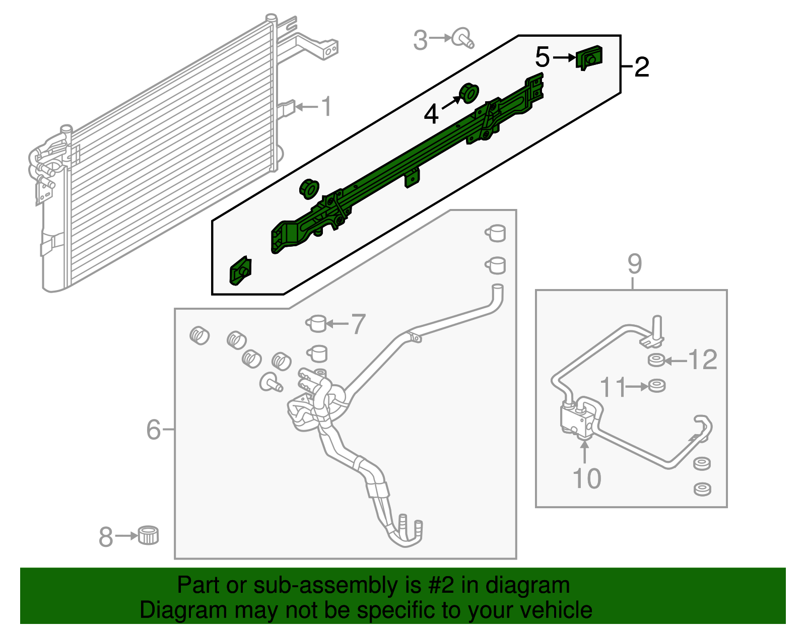 DB5Z-7A095-A - Automatic Transmission Oil Cooler 2013-2017 Ford Police ...