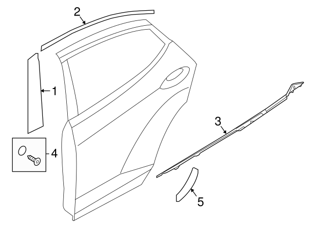 2017-2020 Hyundai Elantra Black Out Tape 86381-F2000 | OEM Parts Online