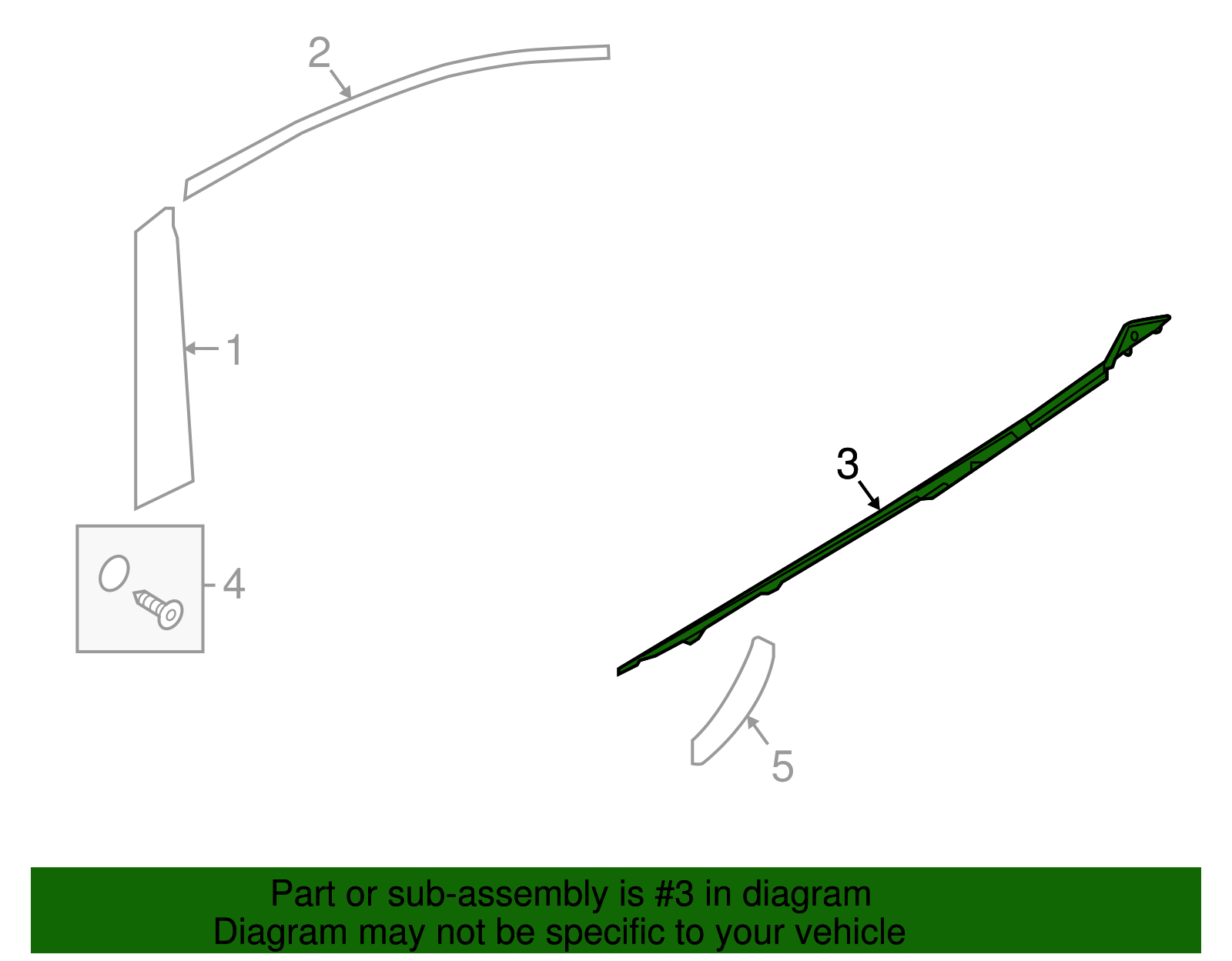2017-2018 Hyundai Elantra Belt Molding 83220-F2000 | Hyundai Wholesale ...