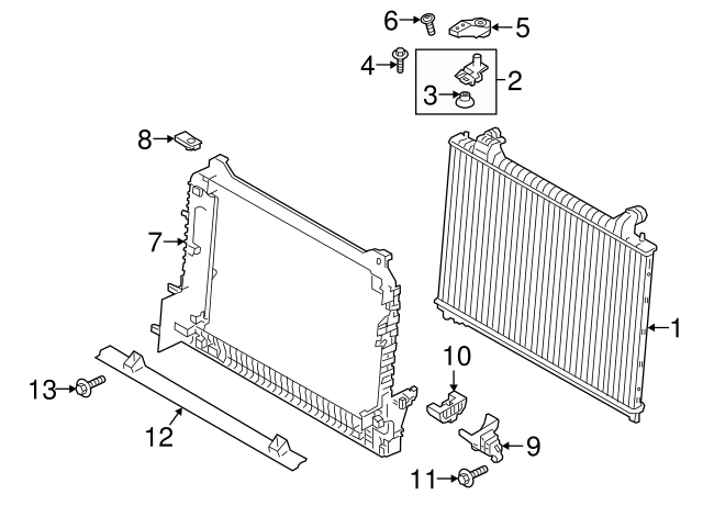 2018-2023 Land Rover Range Rover Velar Air Deflector LR092462 ...
