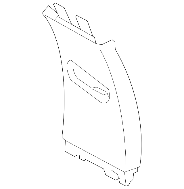 Genuine BMW 51-43-7-326-206 | Upper Center Pillar Trim | FREE Shipping ...