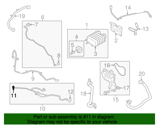 CV6Z-9A317-A - Feed Line Retainer Clip - 2013-2019 Ford Escape | Lasco ...