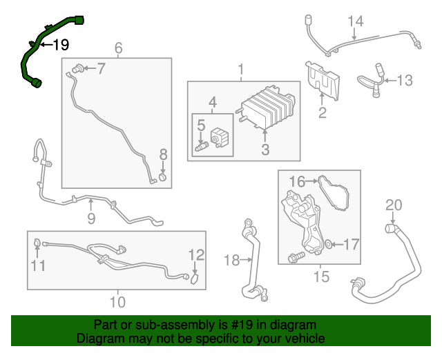 2013-2016 Ford PCV Hose BM5Z-6A664-F | OEM Parts Online