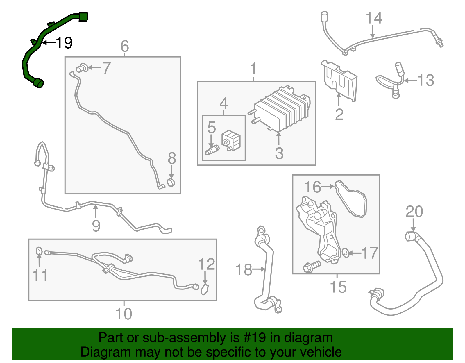 2013-2016 Ford Motorcraft™ PCV Valve Hose KCV-273 | QuirkParts