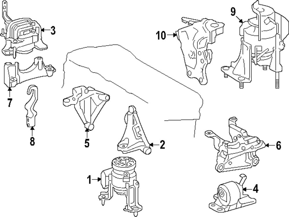 2023-2025 Toyota Side Mount 12305-F0200 | Toyota Parts Center