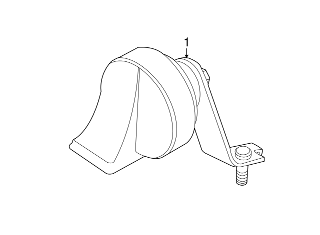 61338379711 - 1999-2006 BMW Horn (61-33-8-379-711) | BMW of South ...