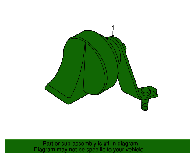 61338379711 - Horn - 1999-2006 BMW | BMW OEM Parts Store