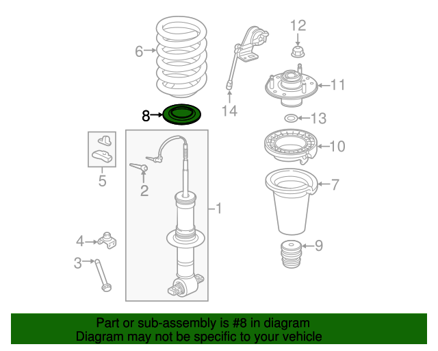 2015-2020 GM Coil Spring Insulator 20841899 GM | GMPartsDirect.com