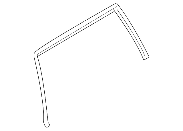 2008-2016 Volvo Upper Weather-Strip - Driver's Side (LH) 31253173 ...