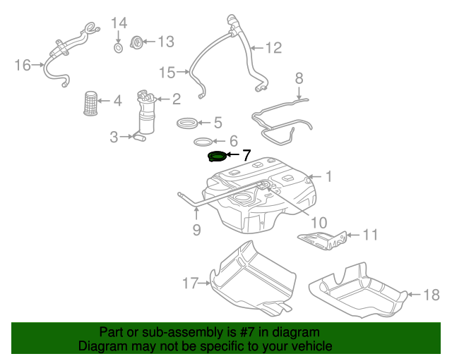 1999-2012 Land Rover Fuel Pump Adapter ESR3807 | OEM Parts Online