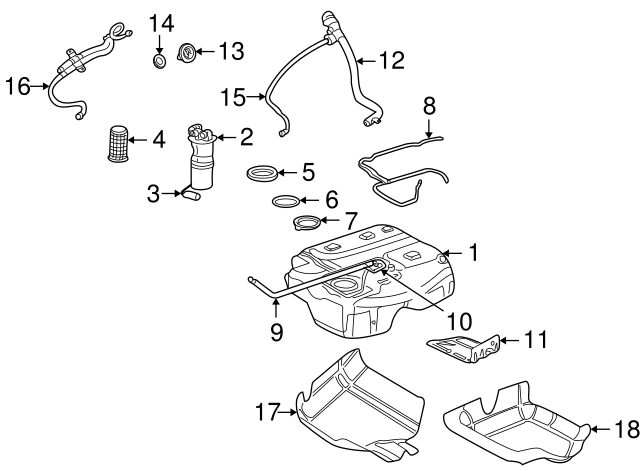 1999-2012 Land Rover Fuel Pump Adapter ESR3807 | JaguarParts.com