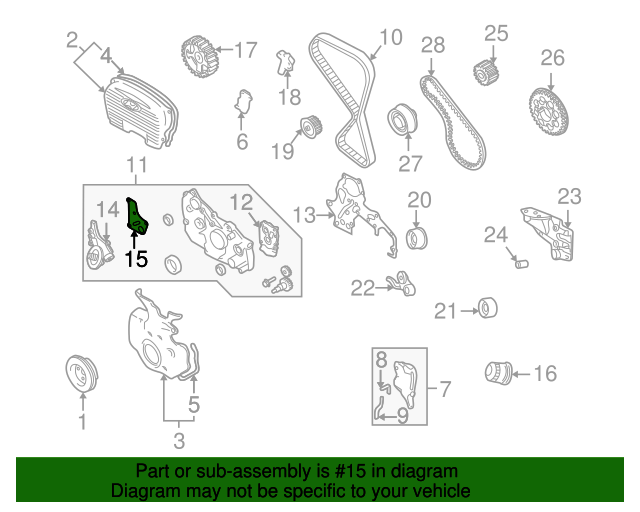 21396-38061 - Oil Filter Housing Gasket 2001-2006 Kia Optima | Kia ...