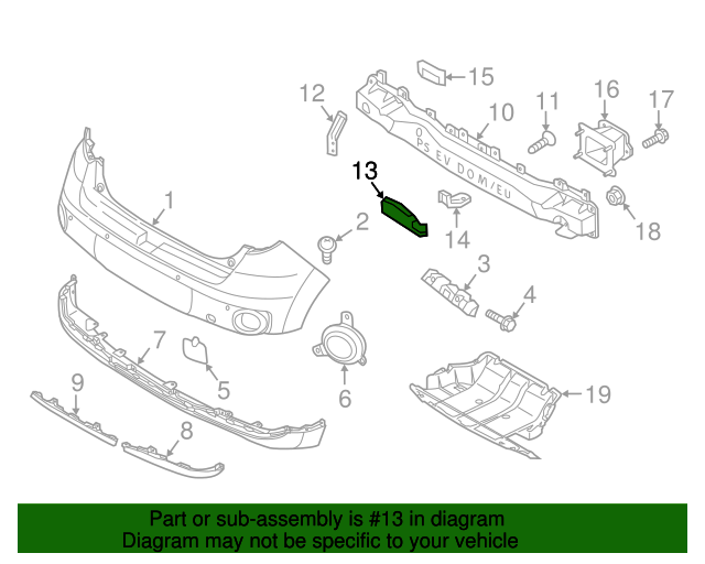 2015-2019 Kia Soul EV OEM NEW 15-2019 Kia Soul With EV Right Bracket ...