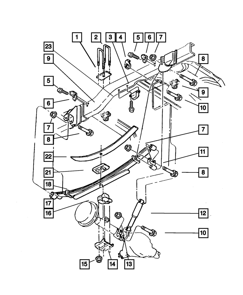 Dodge Ram U-Bolt Plate - 52038459 | MoparOnlineParts | Mopar Online Parts