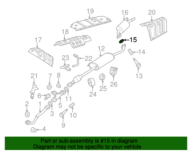 Genuine Toyota Gasket part# 17451-22060 for 2000-2016 Toyota | Ourisman ...
