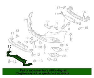 2014-2018 Mazda 3 Lower Support bhn1500s0b | TascaParts.com