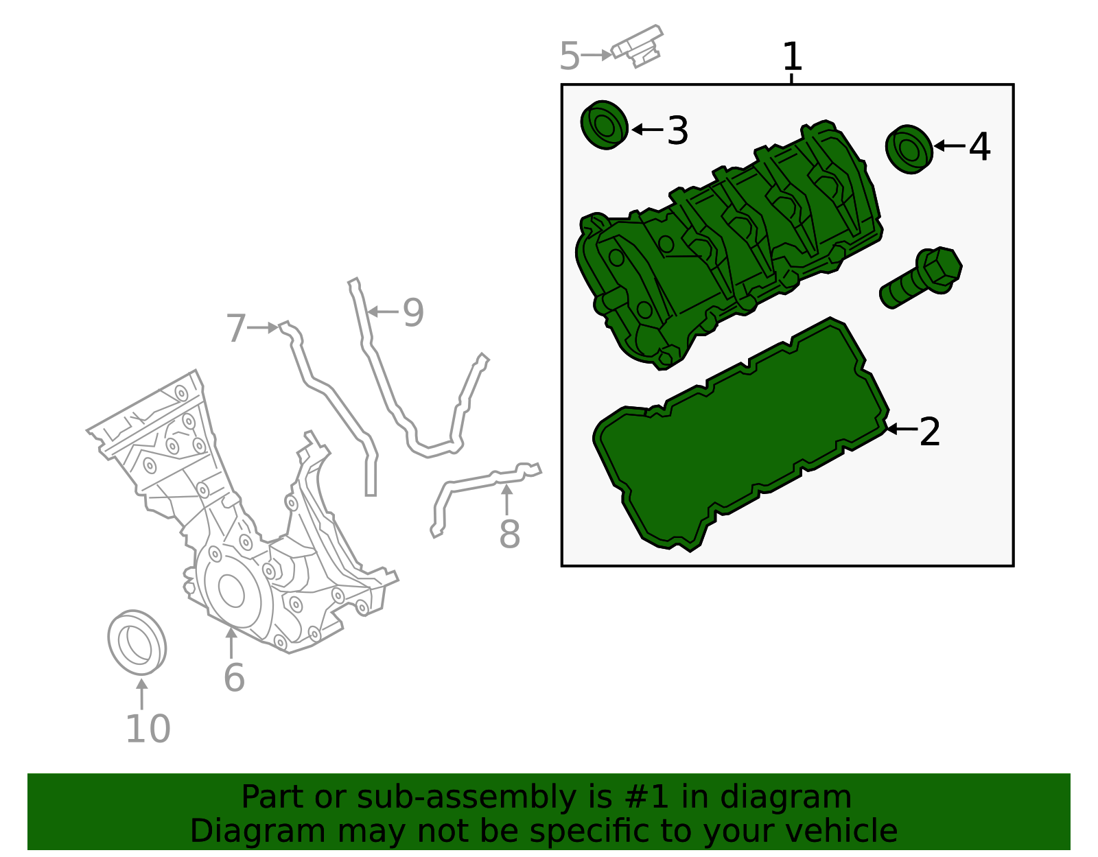 2020-2024 Ford | Valve Cover | KR3Z-6582-J | Walls' Ford Parts