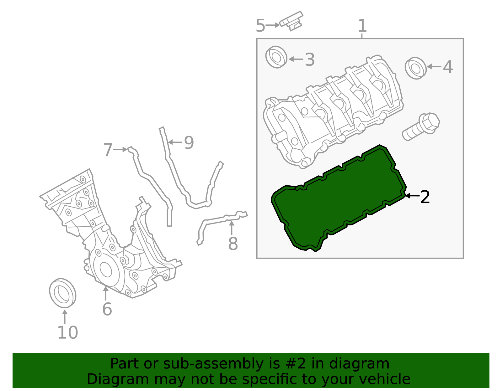 KR3Z-6584-A - Valve Cover Gasket 2020-2025 Ford | Big 3 Auto Parts