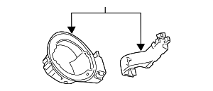 2014-2020 Chevrolet Impala Fuel Filler Housing with Hinge, Pin, Bumper ...