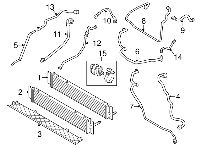 Genuine BMW 17-12-7-640-850 | Coolant Hose | FREE Shipping on Most ...