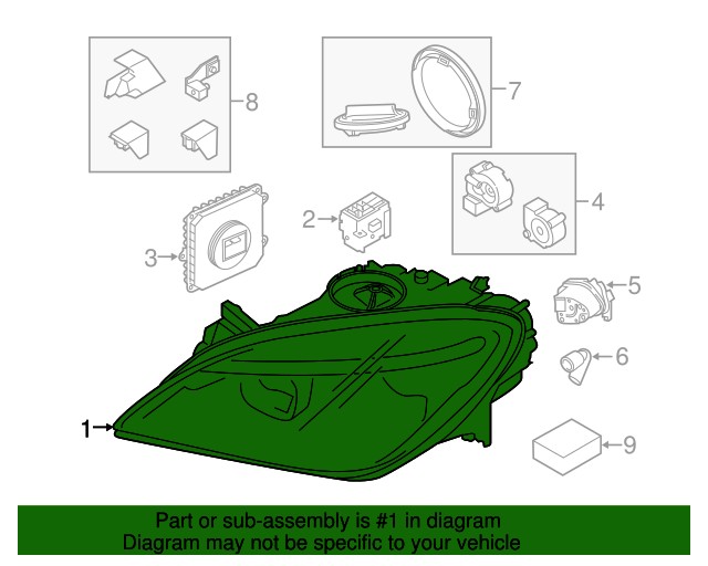 63-11-7-394-918 - Lens & Housing - 2016-2019 BMW | Buy BMW Parts Now