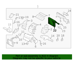 73523FL500 - Evaporator Assembly - 2018-2021 Subaru Crosstrek | World ...