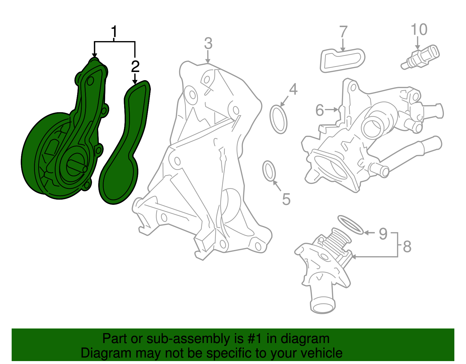19200-5A2-A01 - Engine Water Pump 2013-2019 Honda | AutoNation Parts