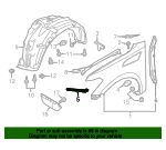 2017-2023 Nissan Armada Fender Front Bracket - Driver's Side (LH) 63181 ...