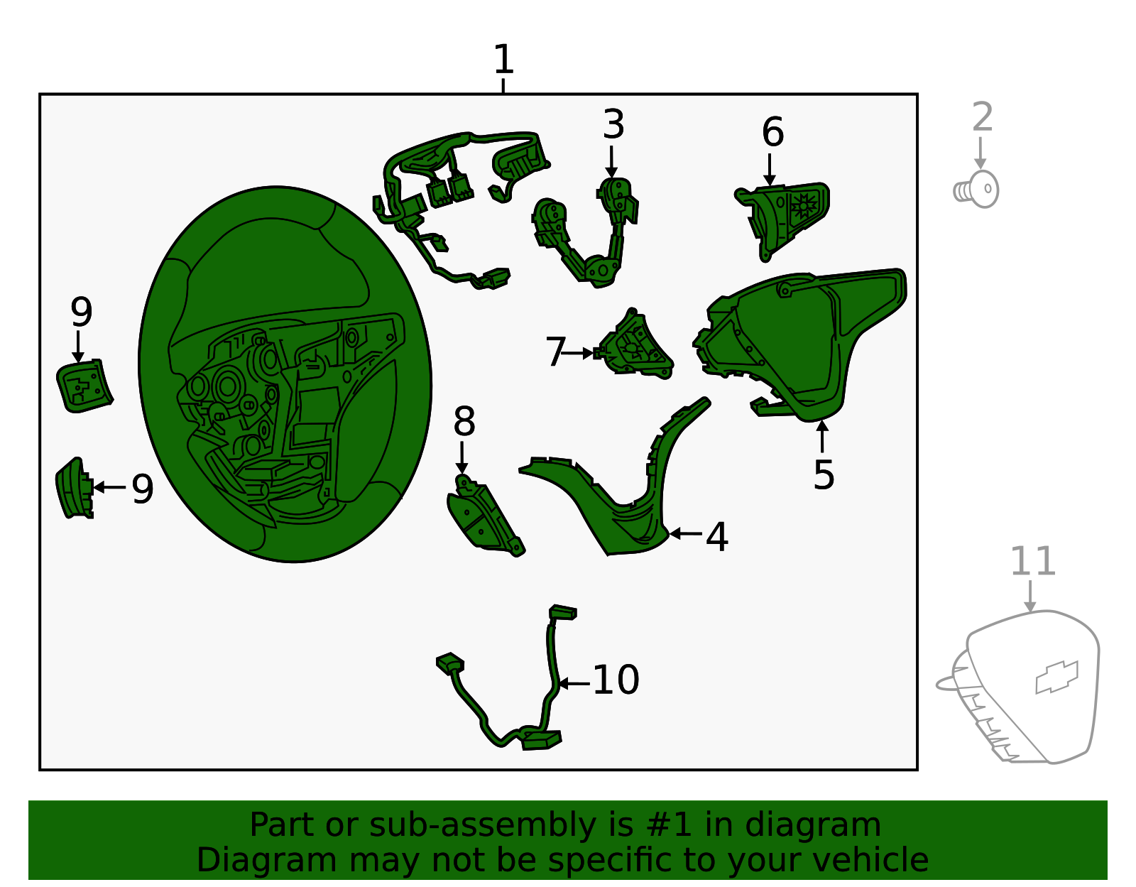 2017-2021 Chevrolet Bolt EV F Wheel 42724032 | QuirkParts