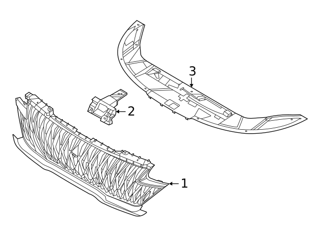 86350-R0110 - Grille Assembly 2022 Kia Carnival | Kia.Parts Store