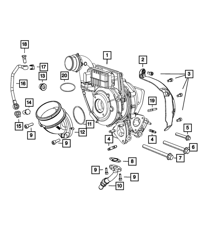 2014 Jeep Grand Cherokee Oil Feed Tube 68148142AA | My Mopar Parts