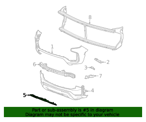 2021-2024 Chevrolet Chrome Front Bumper Cover Skid Plate 84373256 GM ...