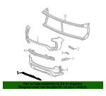 2021-2024 Chevrolet Chrome Front Bumper Cover Skid Plate 84373256 GM ...