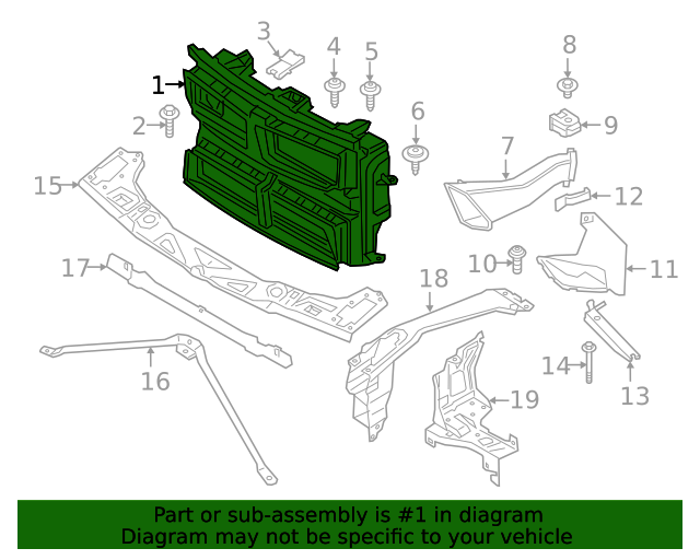 Genuine BMW 51-74-8-493-410 | Cooling Duct | FREE Shipping on Most ...