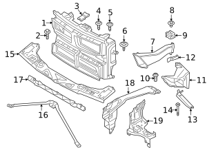 2020-2022 BMW X1 Brake Air Duct 51-74-8-493-434 | AutoNationParts.com