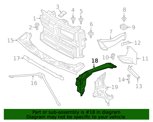 2016-2023 BMW Lock Support 51-64-7-426-634 | BMWPartsDirect.com