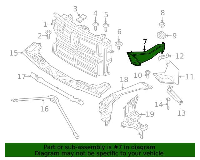 2020-2022 BMW X1 Brake Air Duct 51-74-8-493-434 | AutoNationParts.com