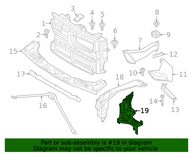 Genuine BMW 51-64-9-463-154 | Headlamp Mounting | FREE Shipping on Most ...