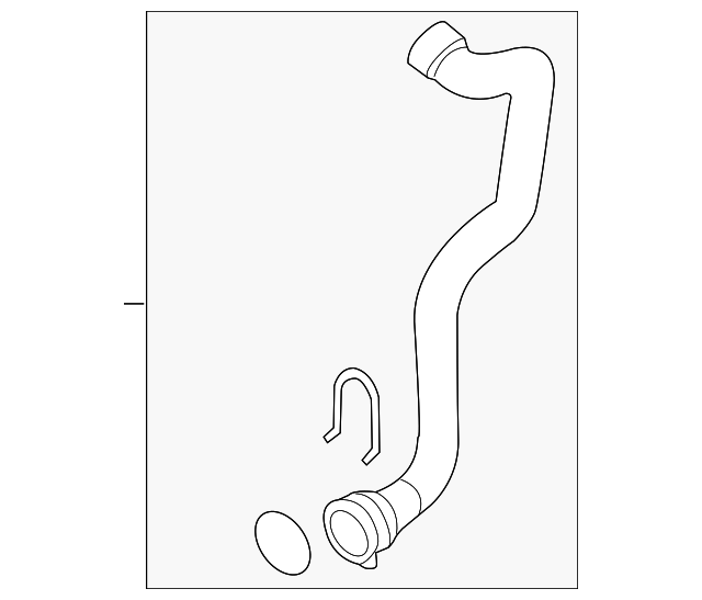 8R0-121-055-D - Lower Hose 2011-2017 Audi Q5 | Audi OEM Parts