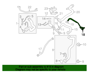 8R0-121-081-BP - Engine Coolant Pipe 2013-2017 Audi Q5 | AutoNation Parts