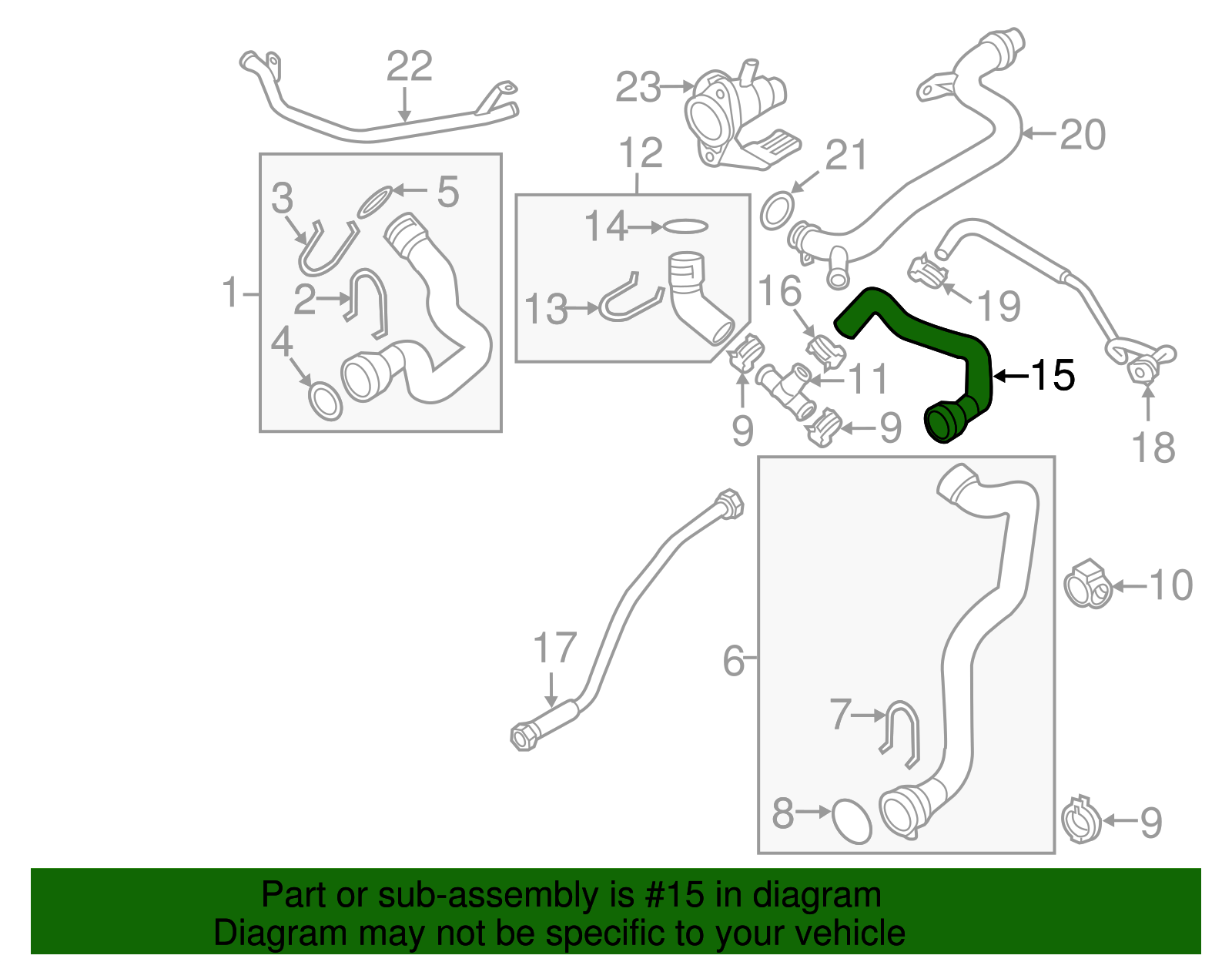 2011-2017 Audi Q5 By-Pass Hose 8R0-121-109 | OEM Parts Online