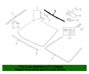 2015-2024 Lexus Upper Molding 75533-24100 | OEM Parts Online