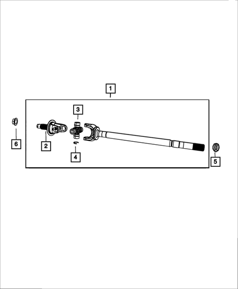 Front Axle Shafts for 2020 Ram 3500 | Mopar Factory Parts