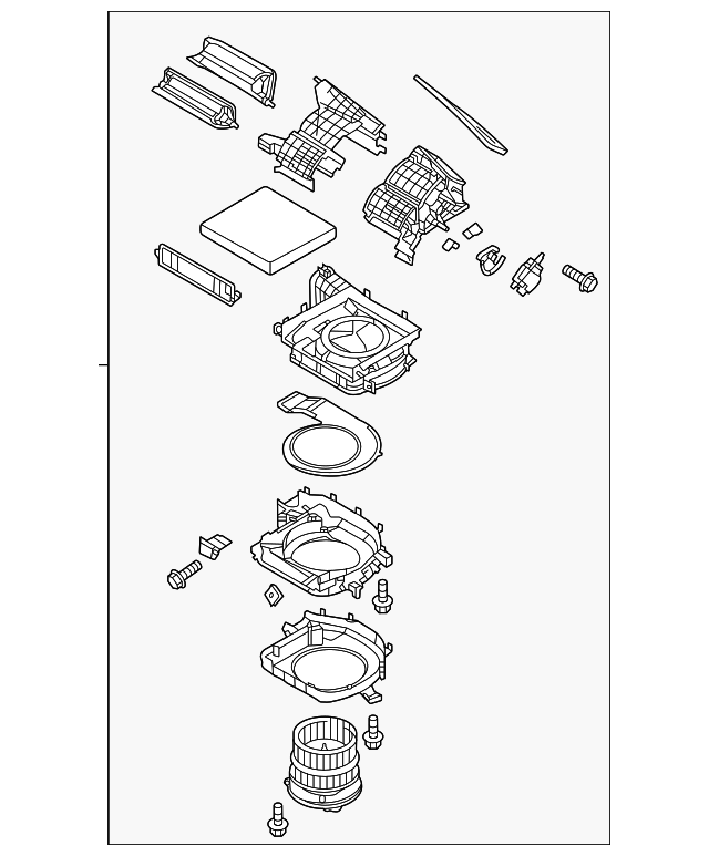 2024 Hyundai Elantra HVAC Blower Case Assembly 97100-AAAA0 | OEM Parts ...