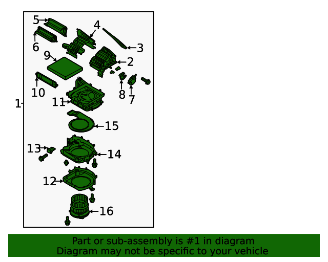 2024 Hyundai Elantra HVAC Blower Case Assembly 97100-AAAA0 | OEM Parts ...